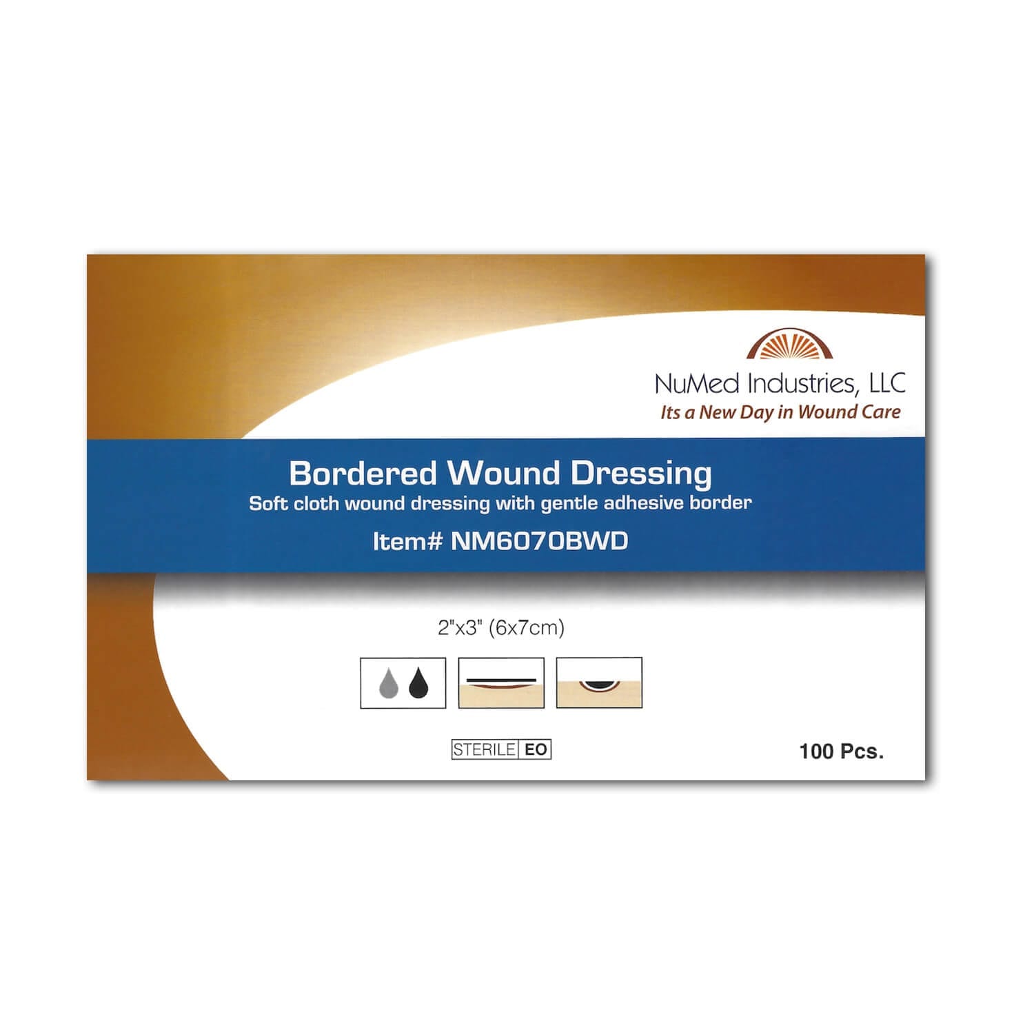 Bordered Gauze Wound Dressing 4x4 (30 ct.) | BODYARMOR MEDICAL SUPPLIES