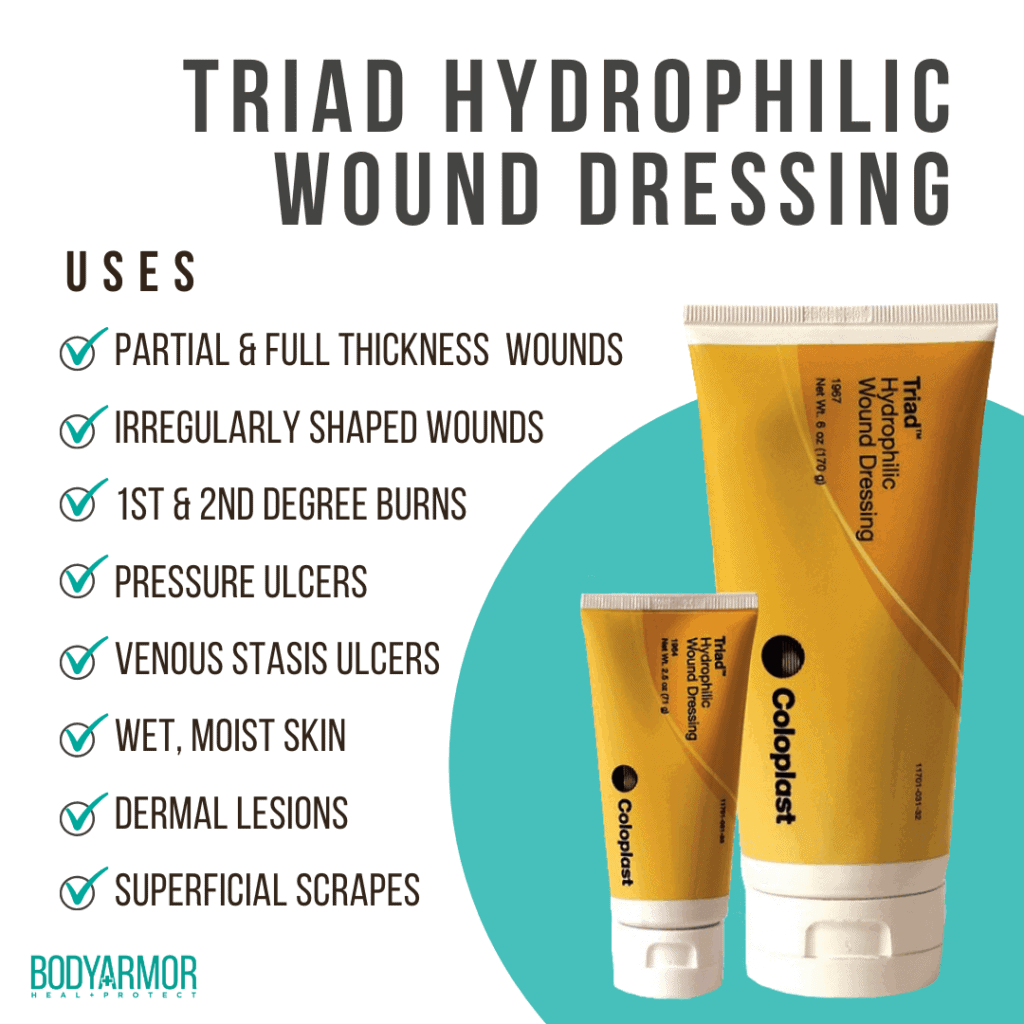 Triad Hydrophilic Wound Dressing 2.5 oz | BODYARMOR MEDICAL SUPPLIES